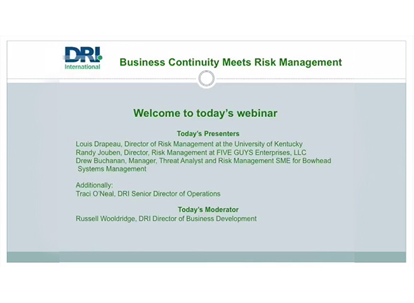 Webinars | DRI International