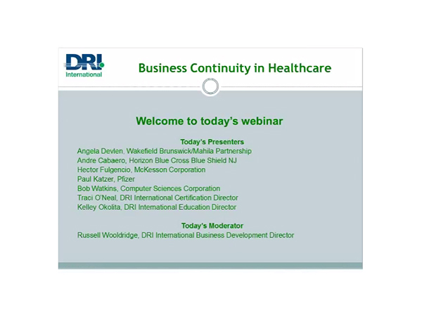 Webinars | DRI International