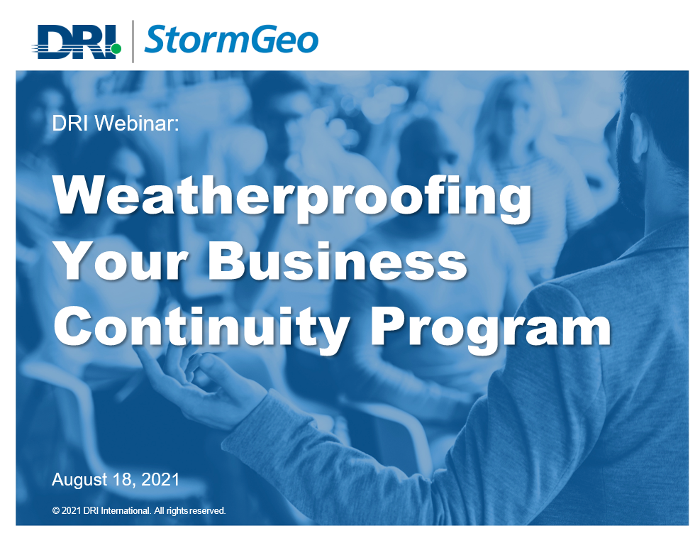 Webinars | DRI International