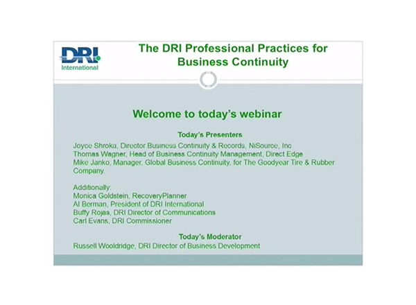 Webinars | DRI International