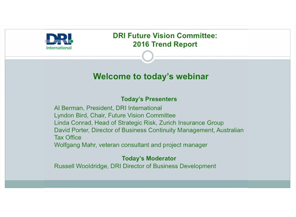 Webinars | DRI International